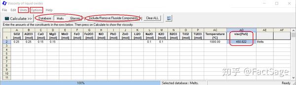 FactSage粘度模块Viscosity的基本使用方法（一） - 知乎