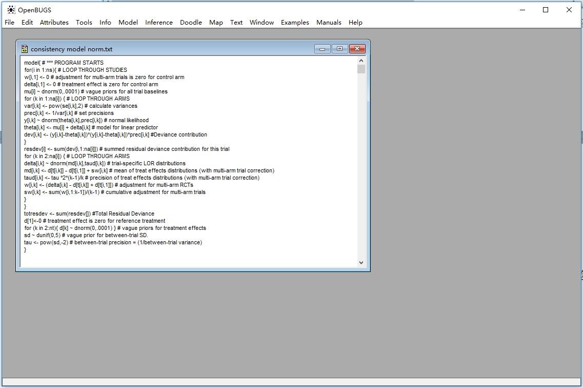 使用OpenBUGS对连续性变量进行贝叶斯网状meta分析 - 知乎