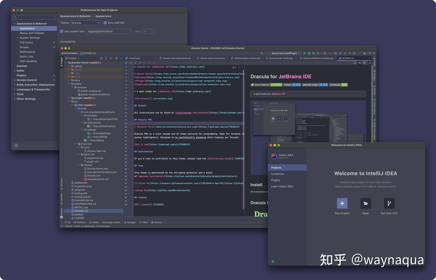IDE暗黑主题推荐-Dracula - 知乎