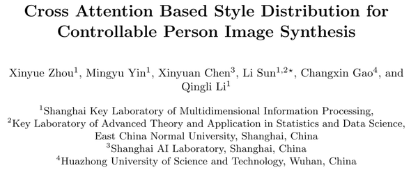Cross Attention Based Style Distribution for Controllable Person Image Synthesis（CASD） - 知乎