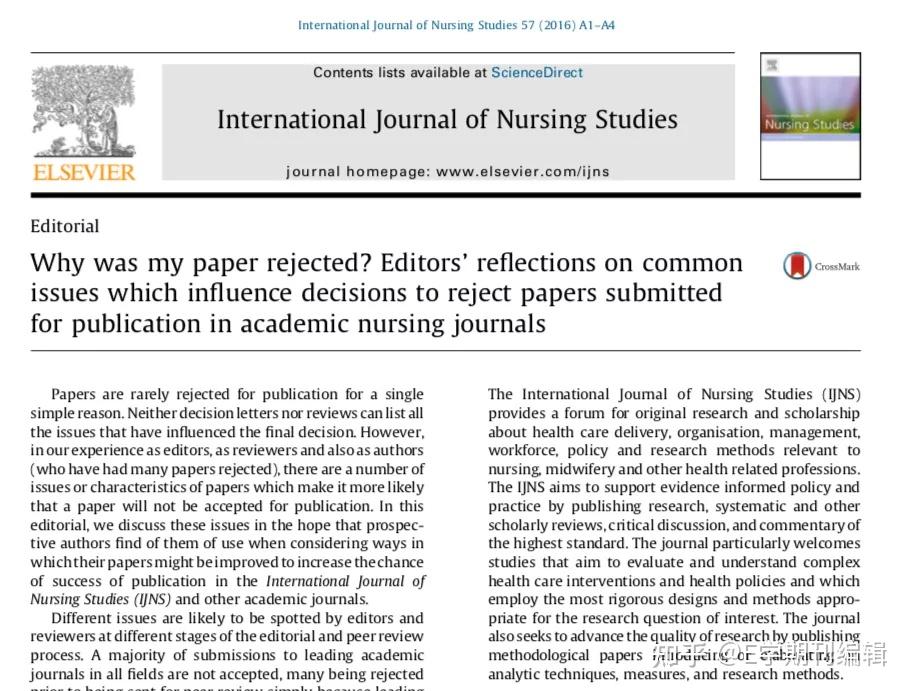 我的论文为什么被拒？资深编辑给你这 10 个理由！ - 知乎