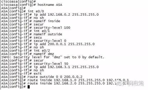 网络基础 | Cisco ASA 防火墙基本配置 - 知乎
