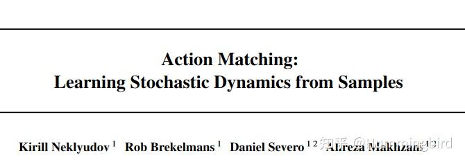 论文讲解（8）：Action Matching: Learning Population Dynamics from Temporal Marginals - 知乎