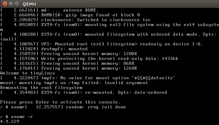 制作文件系统镜像并用qemu运行linux内核 - 知乎