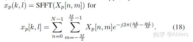 OTFS 的 SFFT 辛变换 - 知乎