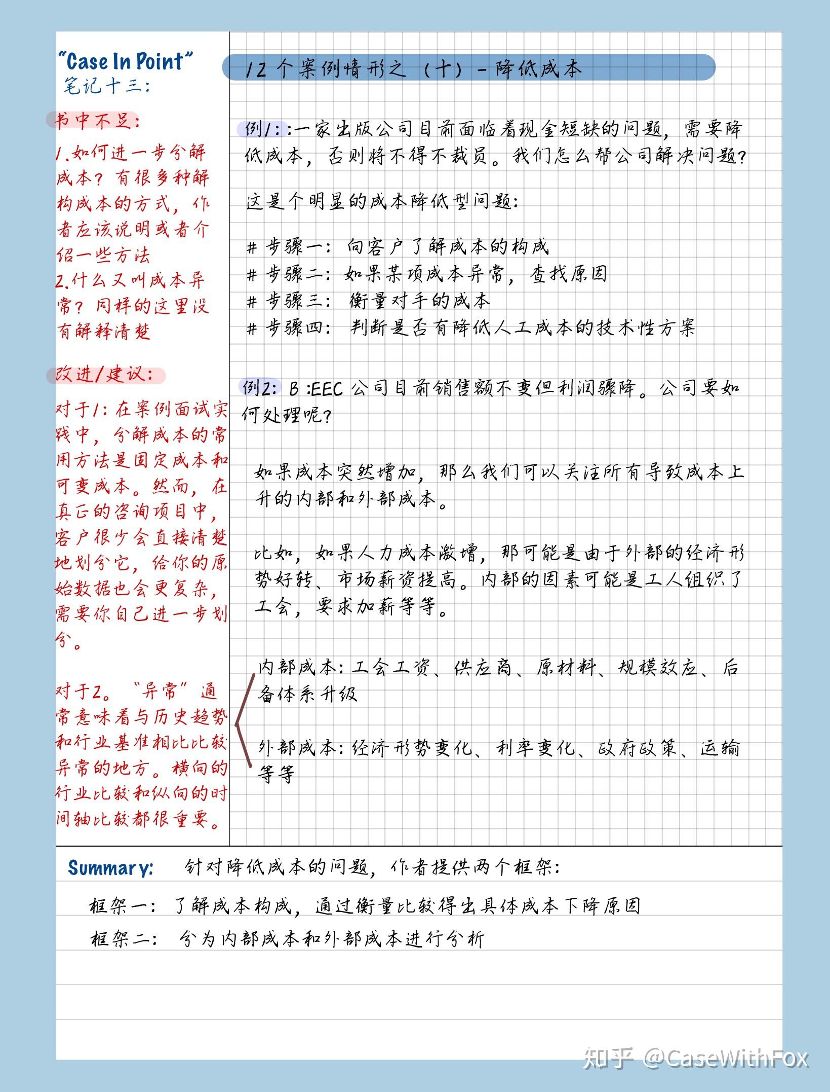 《Case In Point》最硬核中英笔记+书评 - 知乎