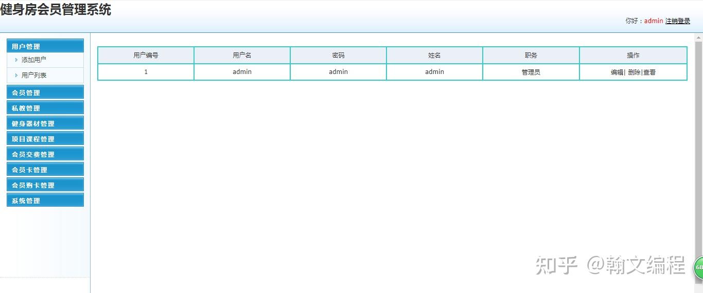 Jsp健身房会员管理系统myeclipse开发mysql数据库web结构java编程计算机网页项目 知乎