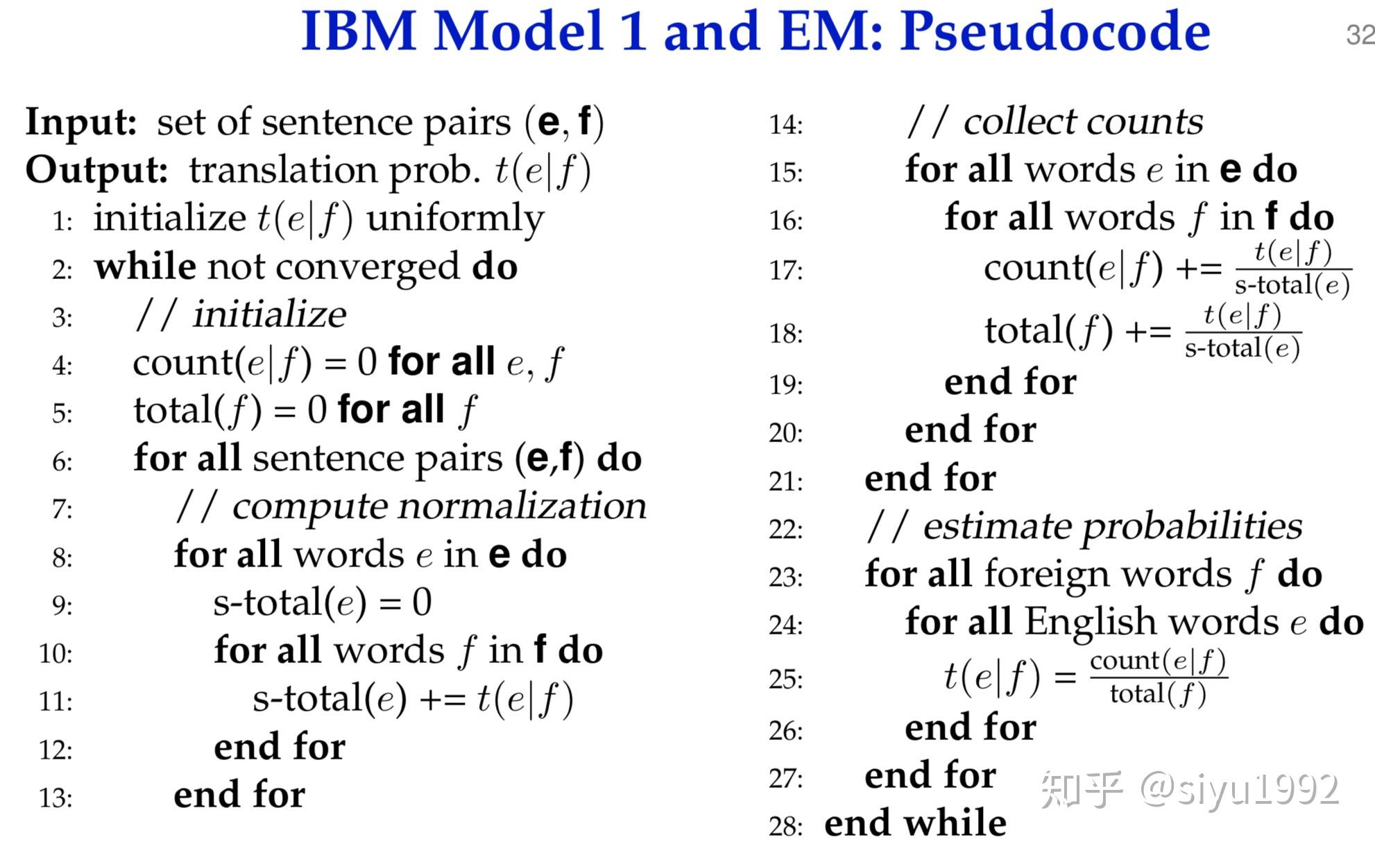 机器翻译之 - IBM Model 1的介绍 - 知乎