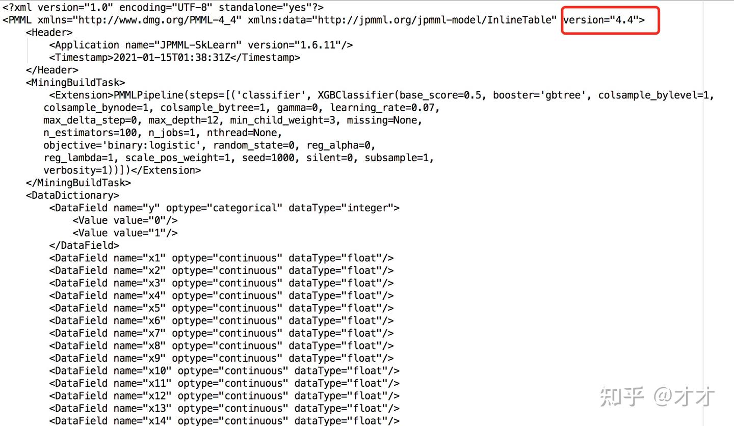 pmml:java调用Python训练的模型之xgboost - 知乎