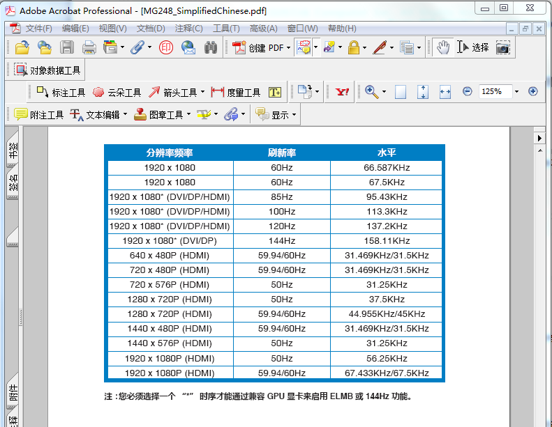 显示器MG248如何实现144Hz的刷新率 - 知乎