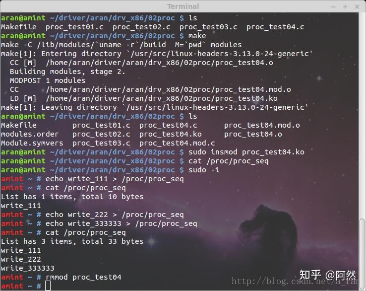 ubuntu/linux mint 创建proc文件的三种方法（四） - 知乎