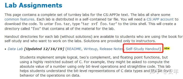 CMU15-213/CS:APP(深入理解计算机系统) | 自学指南：课程官网、视频、实验(lab)以及搭建实验环境 - 知乎