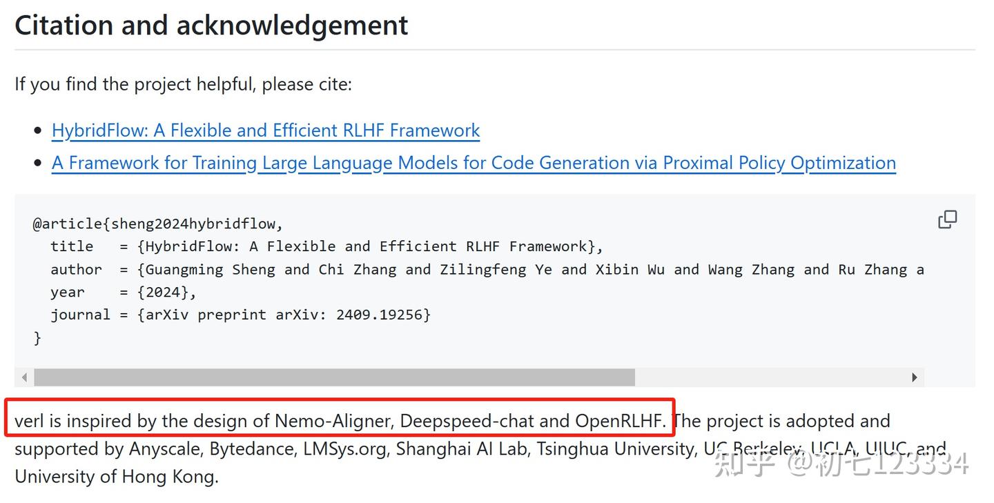 关于 OpenRLHF 和 veRL FSDP RLHF 的原创性声明 - 知乎