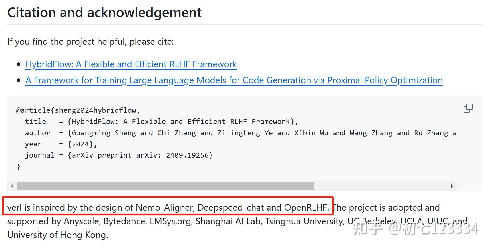 关于 OpenRLHF 和 veRL FSDP RLHF 的原创性声明 - 知乎