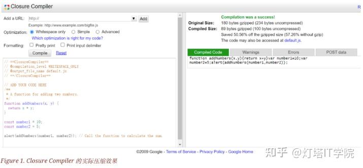 【技术浅谈】JavaScript 代码压缩服务 Google Closure Compiler 使用基础 - 知乎