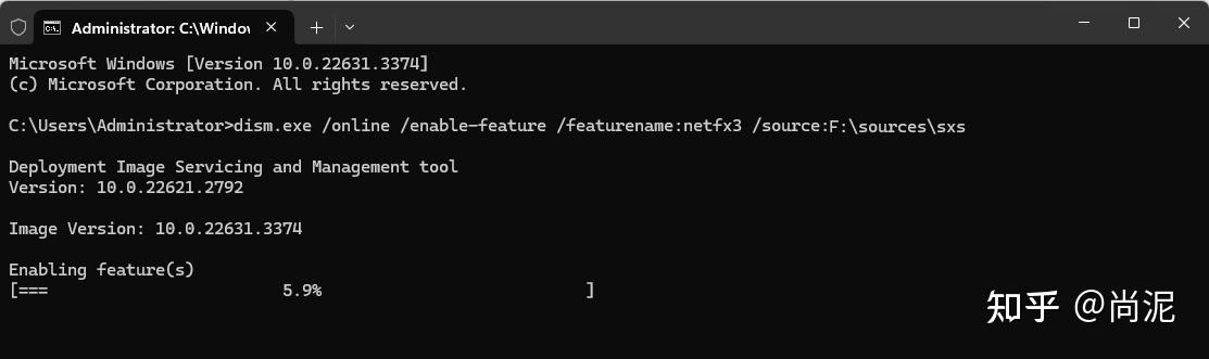 Windows 11 & Windows 10安装dotnet 3.5 - 知乎