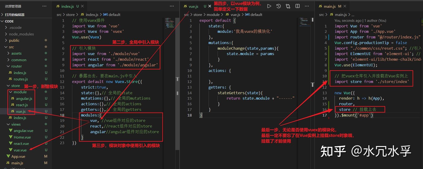 vuex的超详细讲解和具体使用细节记录（篇幅略长，建议收藏） - 知乎