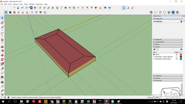 Note1：在sketchup中建立建筑模型 - 知乎