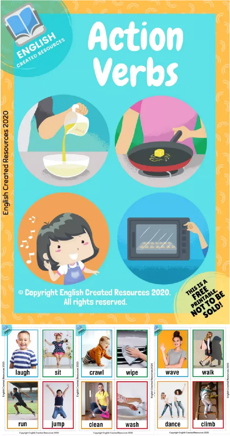 TPR教学的好素材，Action verb 动作卡，适合0基础启蒙 - 知乎