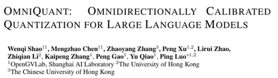 ICLR 2024 Spotlight | 大语言模型权重、激活的全方位低bit可微量化，已集成进商用APP - 知乎