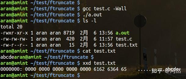 Linux C ftruncate 函数清空文件注意事项（要使用 lseek 重置偏移量） - 知乎