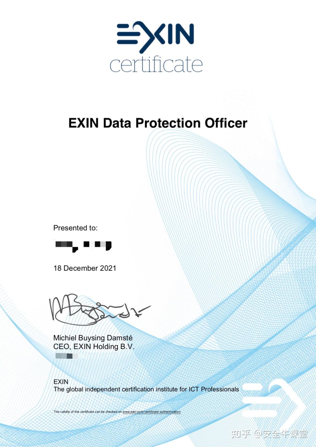 EXIN-DPO数据保护官 - 知乎
