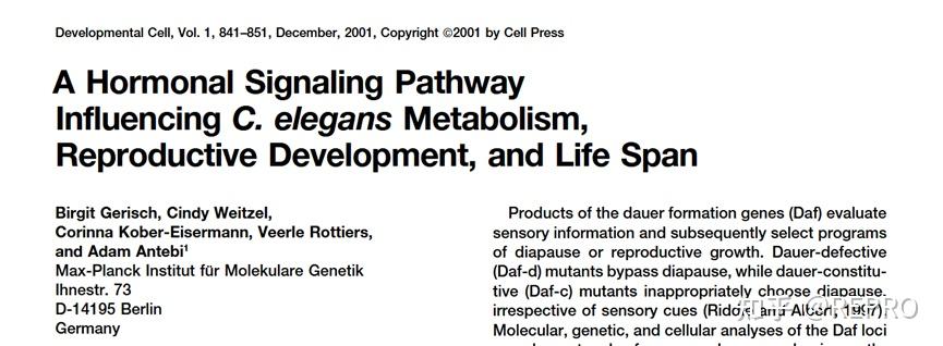 hormonal signal尤其是daf-9与daf-2长寿的分析 - 知乎