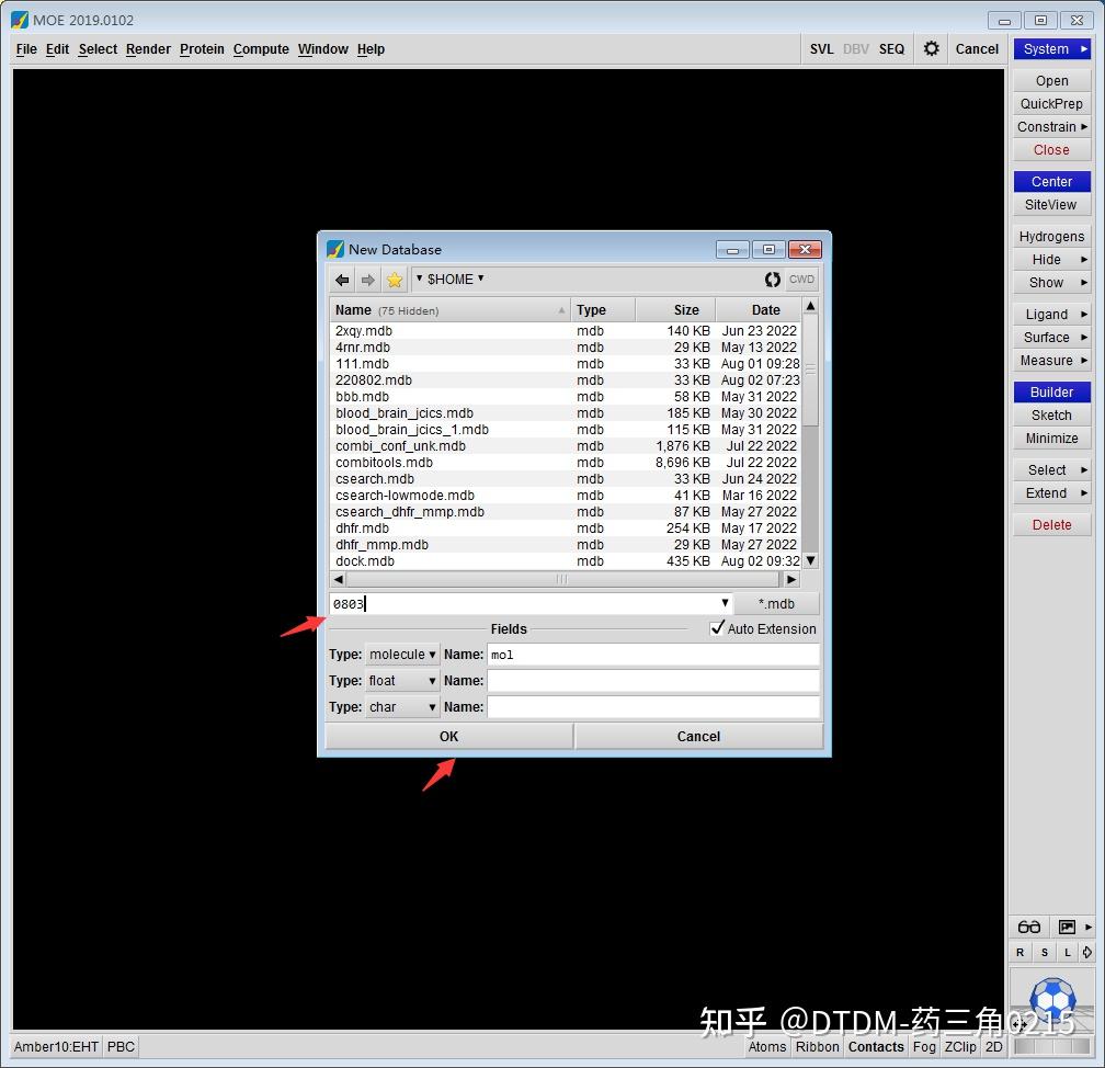 MOE中对接口袋的确定方式及小分子数据库的建立 - 知乎