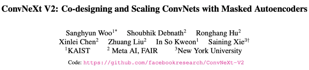 ConvNeXt V2来了，仅用最简单的卷积架构，性能不输Transformer - 知乎