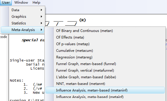Stata实现meta分析的敏感性分析，metainf和metaninf有什么区别 - 知乎