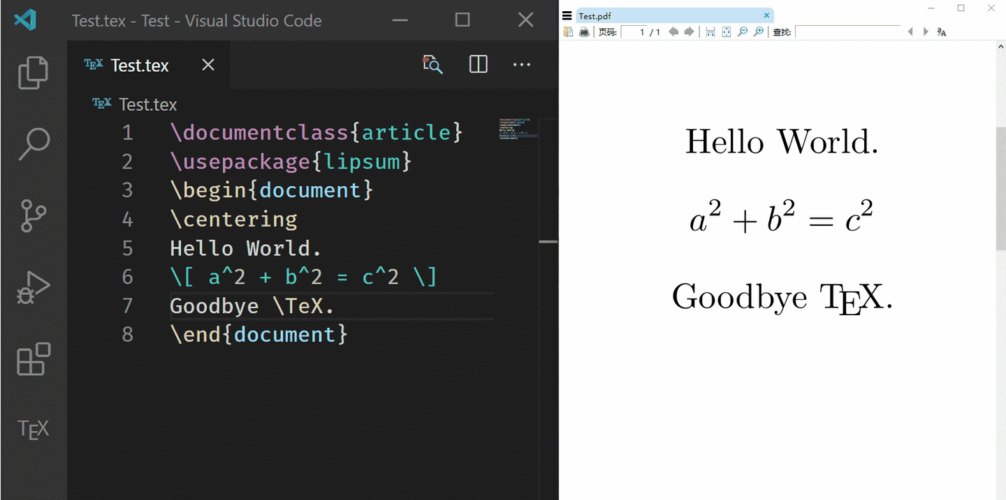 使用VSCode编写LaTeX - 知乎
