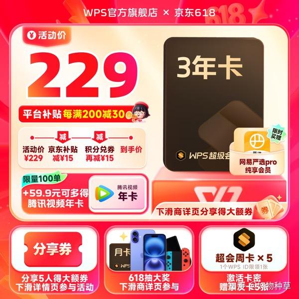Wps超级会员和wps大会员有什么区别？618有哪些优惠？ - 知乎