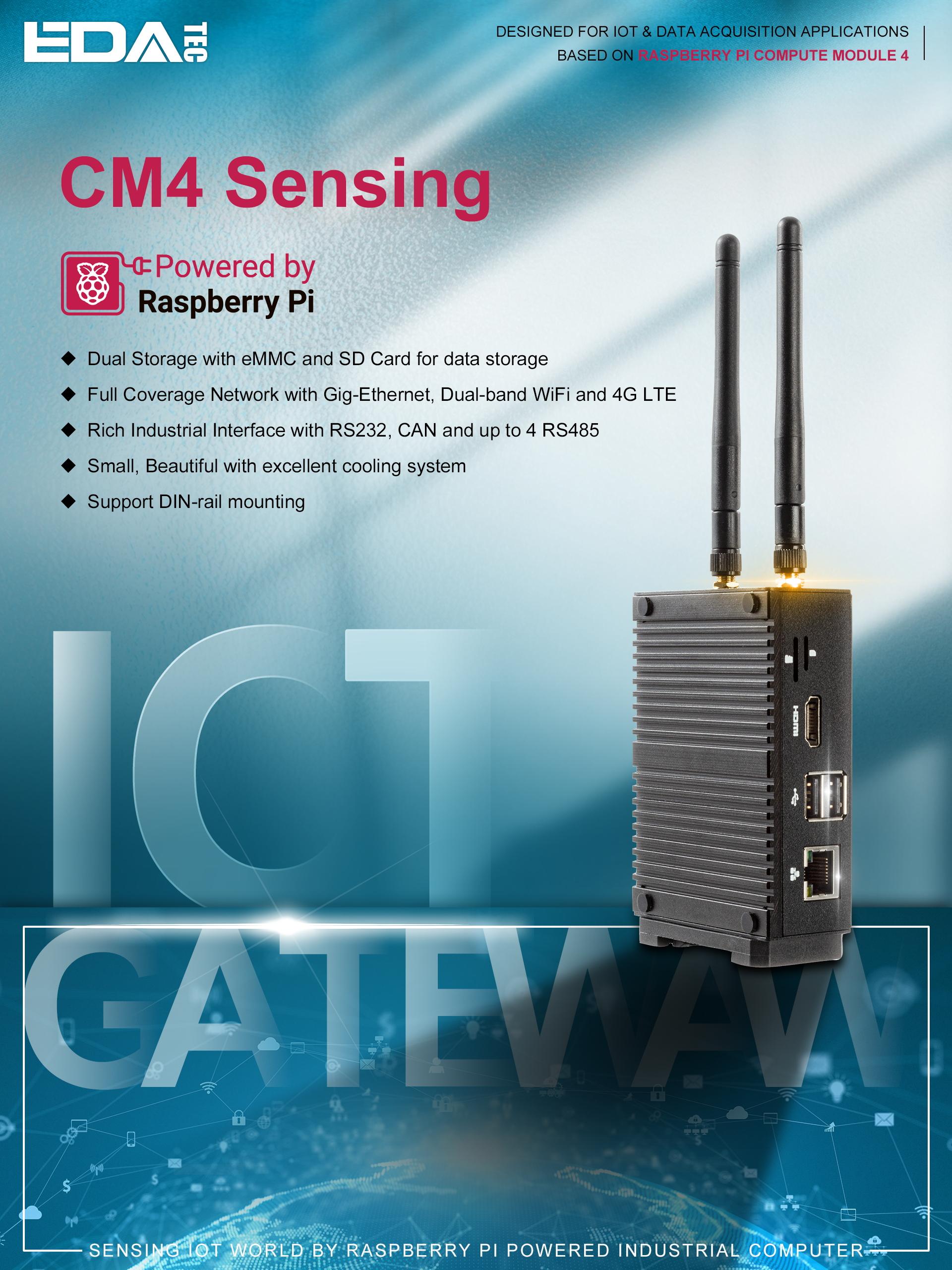「树莓派」「上海晶珩」「EDATEC」 CM4 Sensing 工业计算机，专注物联网和数据采集！ - 知乎