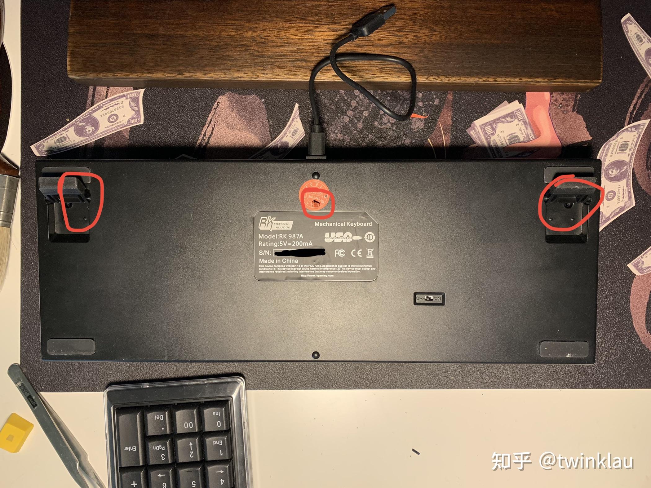 RK987A双模蓝牙键盘更换电池 - 知乎