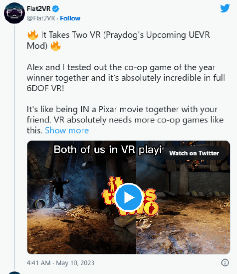 Praydog 通用 VR MOD 预计在今年晚些时候发布 - 知乎