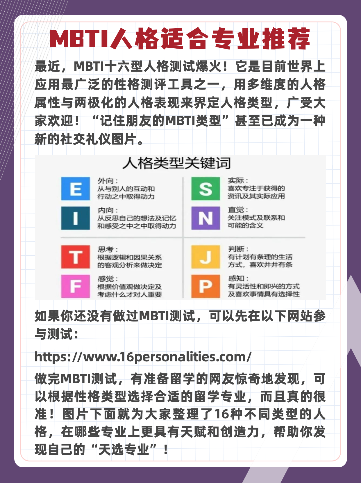 MBTI测试 ️快来get适合你的专业???? - 知乎