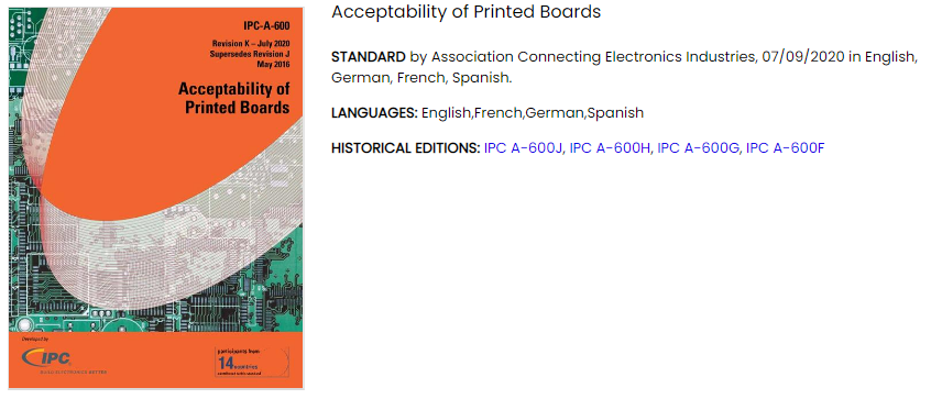 全文获取IPC A-600K-2020【中文版翻译+PDF原版】印刷电路板的可接受性 - 知乎