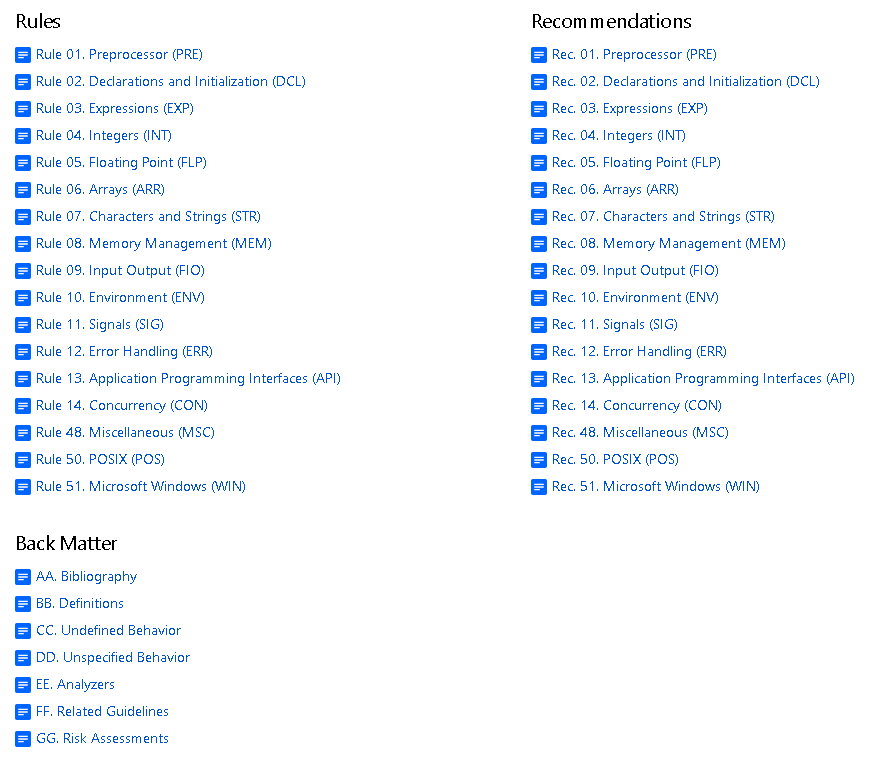 酷站推荐 - wiki.sei.cmu.edu - SEI CERT Coding Standard - 知乎