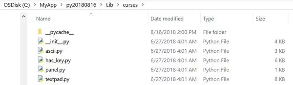 Windows下使用python库 curses遇到错误消息的解决方案 - 知乎