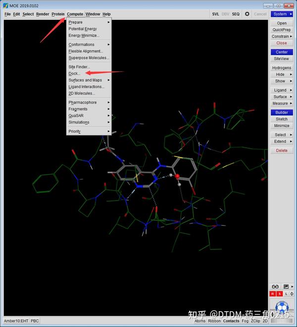 计算机辅助药物设计的基础操作（MOE） - 知乎
