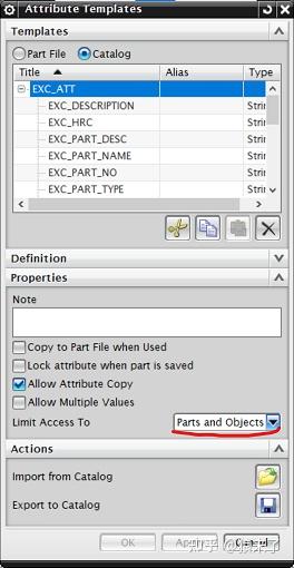 NX属性模板设置 - 知乎