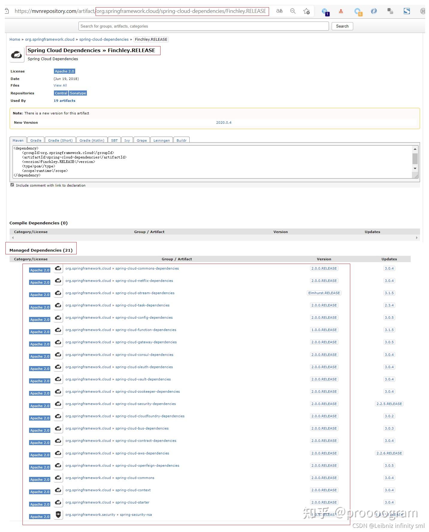 找 : spring boot 版本依赖、 spring cloud管理的版本 - 知乎