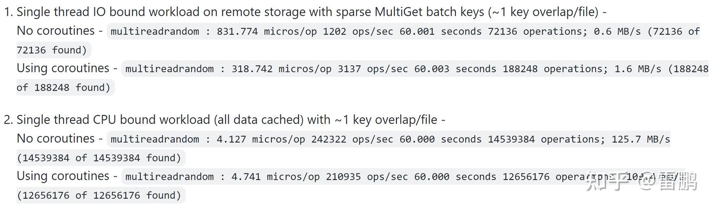 大道至简，事半功倍：MultiGet IO 并发在 ToplingDB 中的协程实现，以及在 MyTopling 中的落地应用 - 知乎