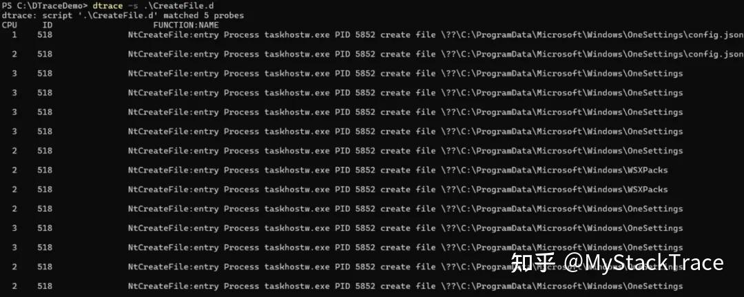 DTrace on Windows 介绍 - 知乎