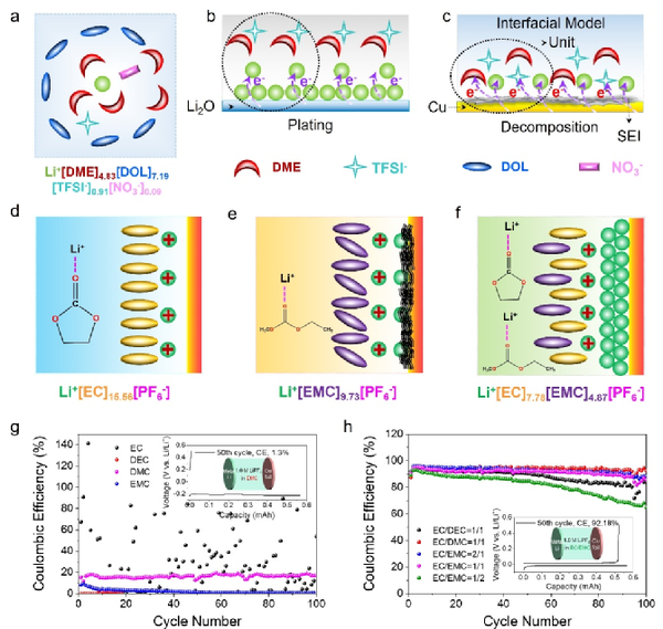 应化所明军研究员电解液综述“影响电池性能因素”篇：金属离子溶剂化结构衍生的界面行为or固体电解质界面SEI膜 - 知乎