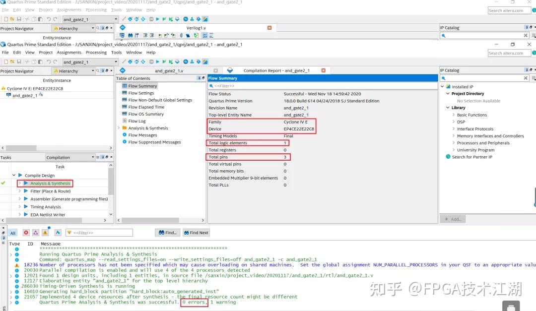 Fpga系统性学习笔记连载day2 3开发流程篇之quartus Prime 180 知乎
