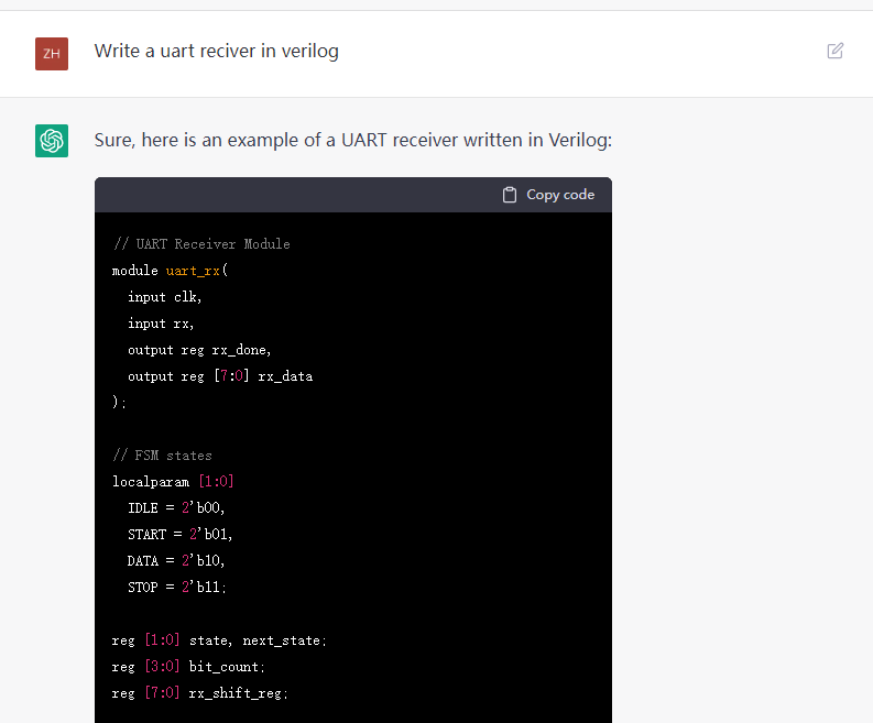 ChatGPT轻松写Verilog，芯片工程师慌了？ - 知乎