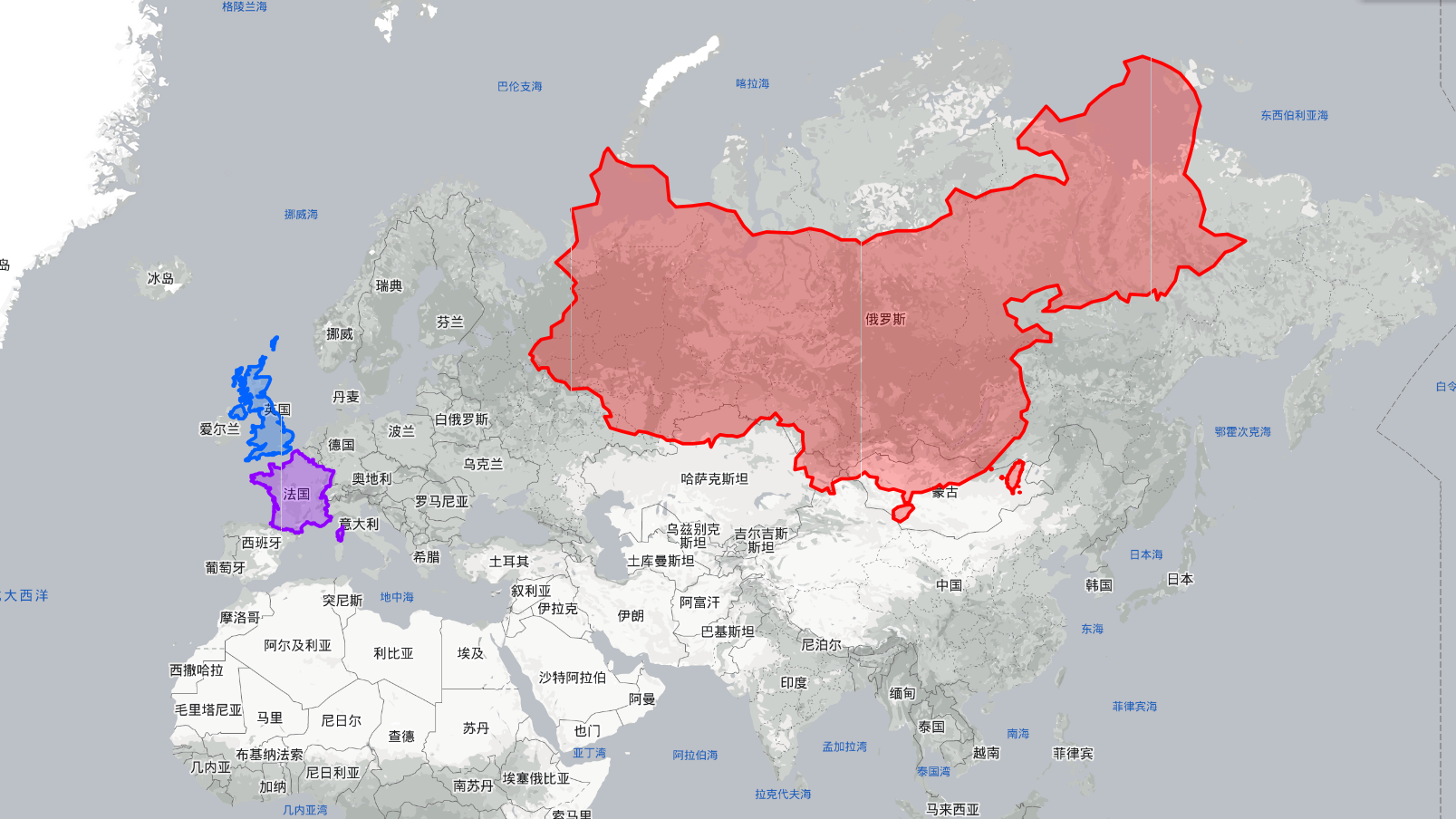 同纬度比较世界各国的面积大小 - 知乎