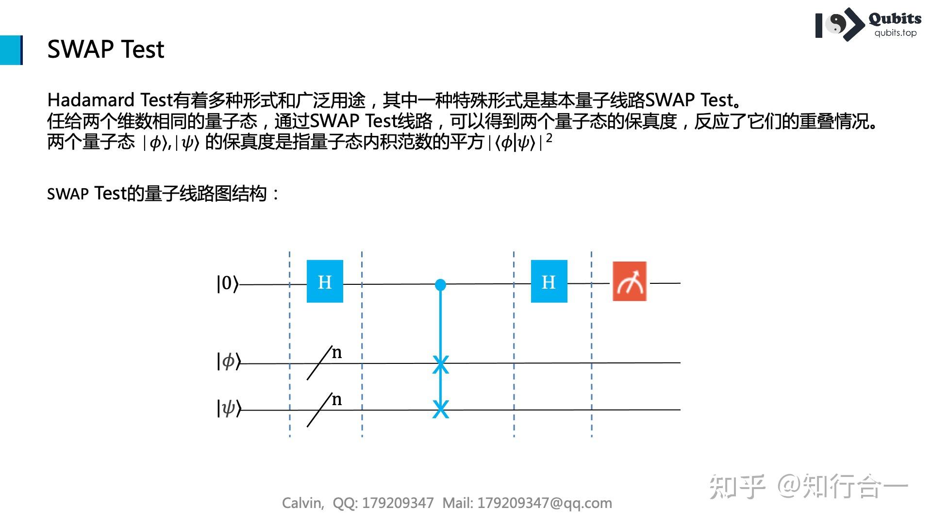 量子计算【算法篇】第1章 Hadamard Test、SWAP Test - 知乎