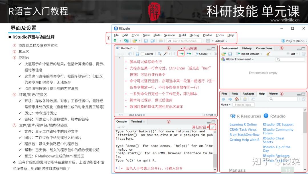 Rstudio操作界面详细讲解！R语言其实超简单，快速入门！ - 知乎